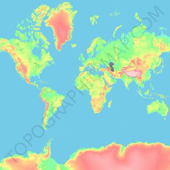 Carte topographique gratuite, altitude, relief