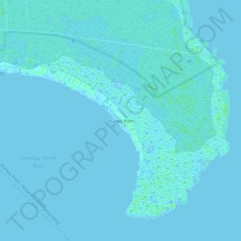 Carte topographique Stumpy Point, altitude, relief