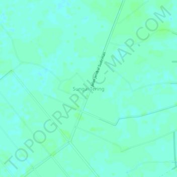 Carte topographique Sungai Tering, altitude, relief