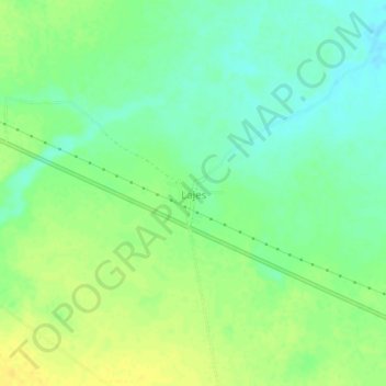 Carte topographique Lajes, altitude, relief