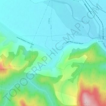 Carte topographique Buda, altitude, relief