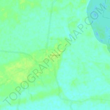 Carte topographique Baliapal, altitude, relief