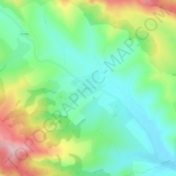 Carte topographique Viscri, altitude, relief