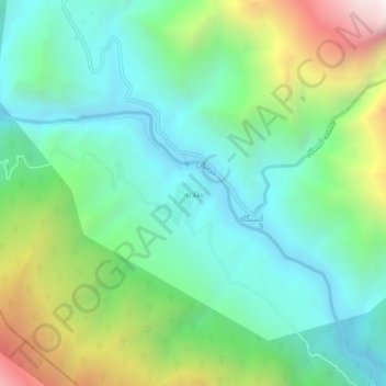 Carte topographique Gold, altitude, relief