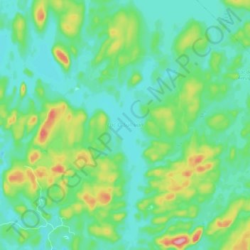 Carte topographique Lac O'Sullivan, altitude, relief