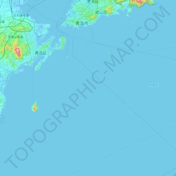 Carte topographique Shinan District, altitude, relief