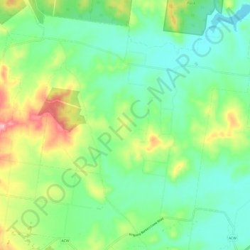 Carte topographique Wattle Camp, altitude, relief