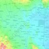 Carte topographique Padada, altitude, relief