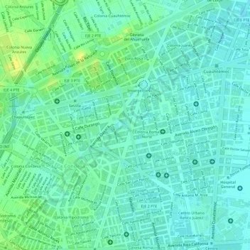 Carte topographique 06700, altitude, relief