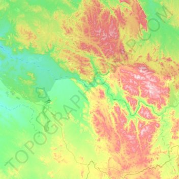 Carte topographique Chillagoe, altitude, relief