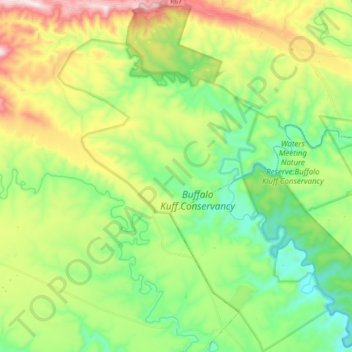 Carte topographique Buffalo Kloof Protected Environment;Buffalo Kluff ...