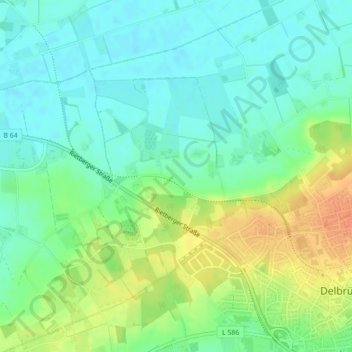 Carte topographique 33129, altitude, relief