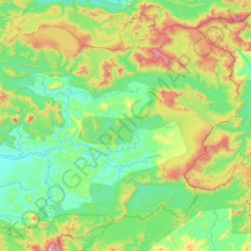 Carte topographique Ambalau, altitude, relief