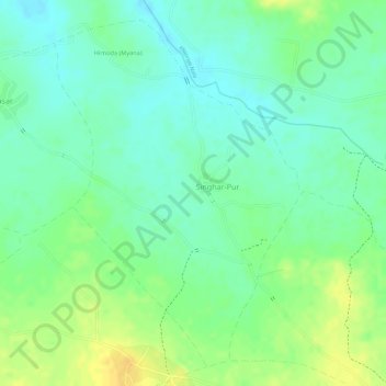Carte topographique Singarpur, altitude, relief