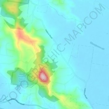 Carte topographique Valdora, altitude, relief