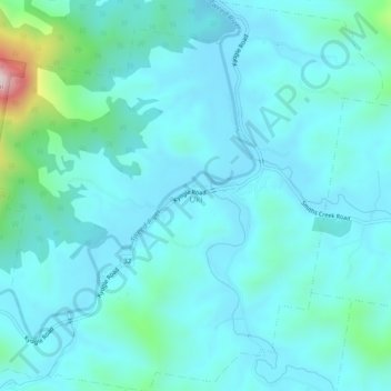 Carte topographique Uki, altitude, relief