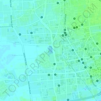 Carte topographique Pal Talav, altitude, relief