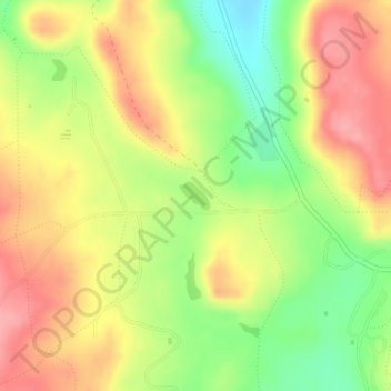Carte topographique Prewitt Lake, altitude, relief