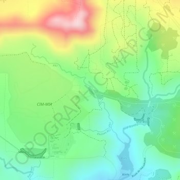 Carte topographique BS4, altitude, relief