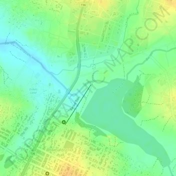 Carte topographique Bariadi, altitude, relief