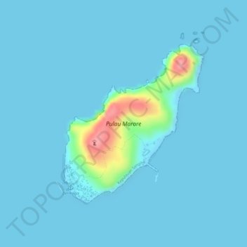 Carte topographique Marore Island, altitude, relief