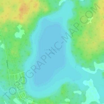 Carte topographique Little Fishing Lake, altitude, relief