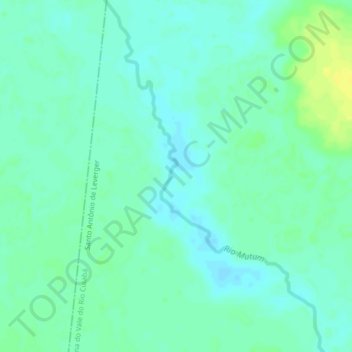 Carte topographique Rio Mutum, altitude, relief