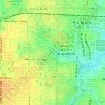 Carte topographique Doug Russell Park, altitude, relief