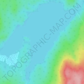 Carte topographique Lac Dulain, altitude, relief